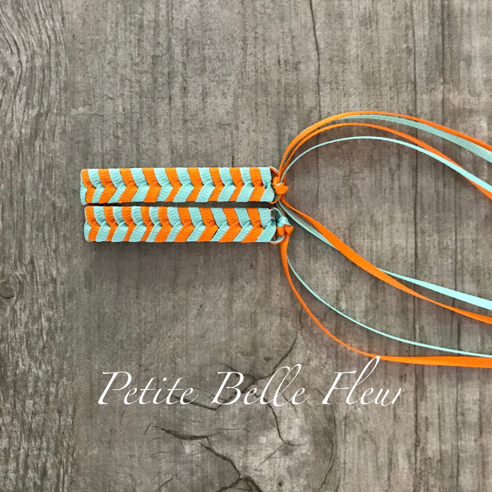 80s Ribbon Barrettes Retro Braided Barrette Set 80s Aqua | Etsy