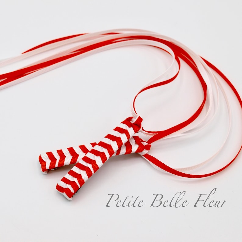 80s Ribbon Barrettes Retro Braided Barrette Set 80s Navy - Etsy