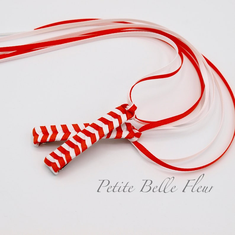 80s Ribbon Barrettes Retro Braided Barrette Set 80s Navy | Etsy