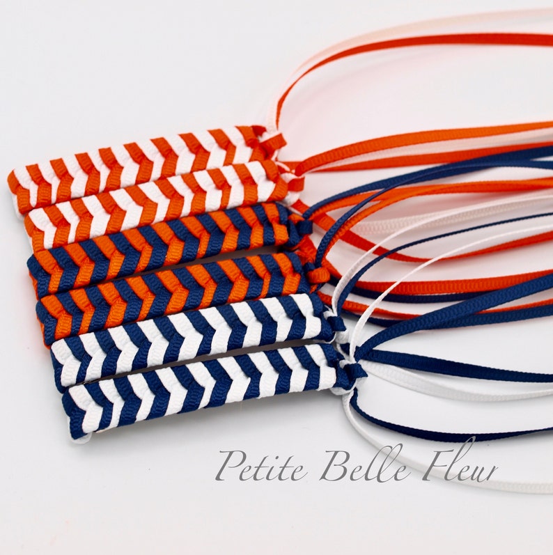 80s Ribbon Barrettes Retro Braided Barrette Set 80s Navy - Etsy