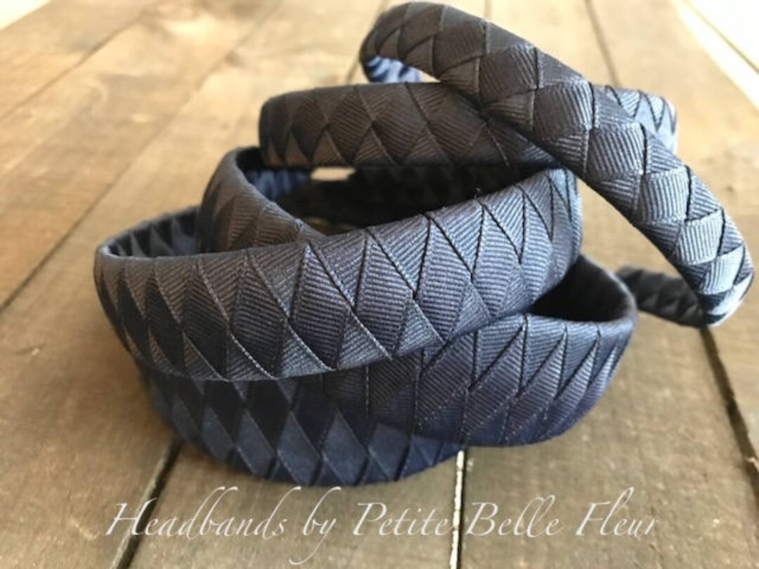 Solid Navy Flat Headband | Preppy Headband | Large Navy Headband ...