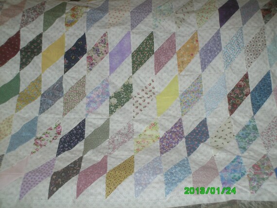 Triangle Tango Quilt Top Bindings and Backing. Size 80 X 100. | Etsy