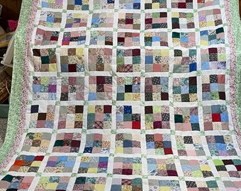 Nine Patch Quilt - Etsy