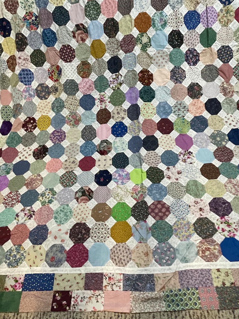 Ozark Cobblestone Quilt Top, Backing and Bindings. 91 X 108 Inches ...