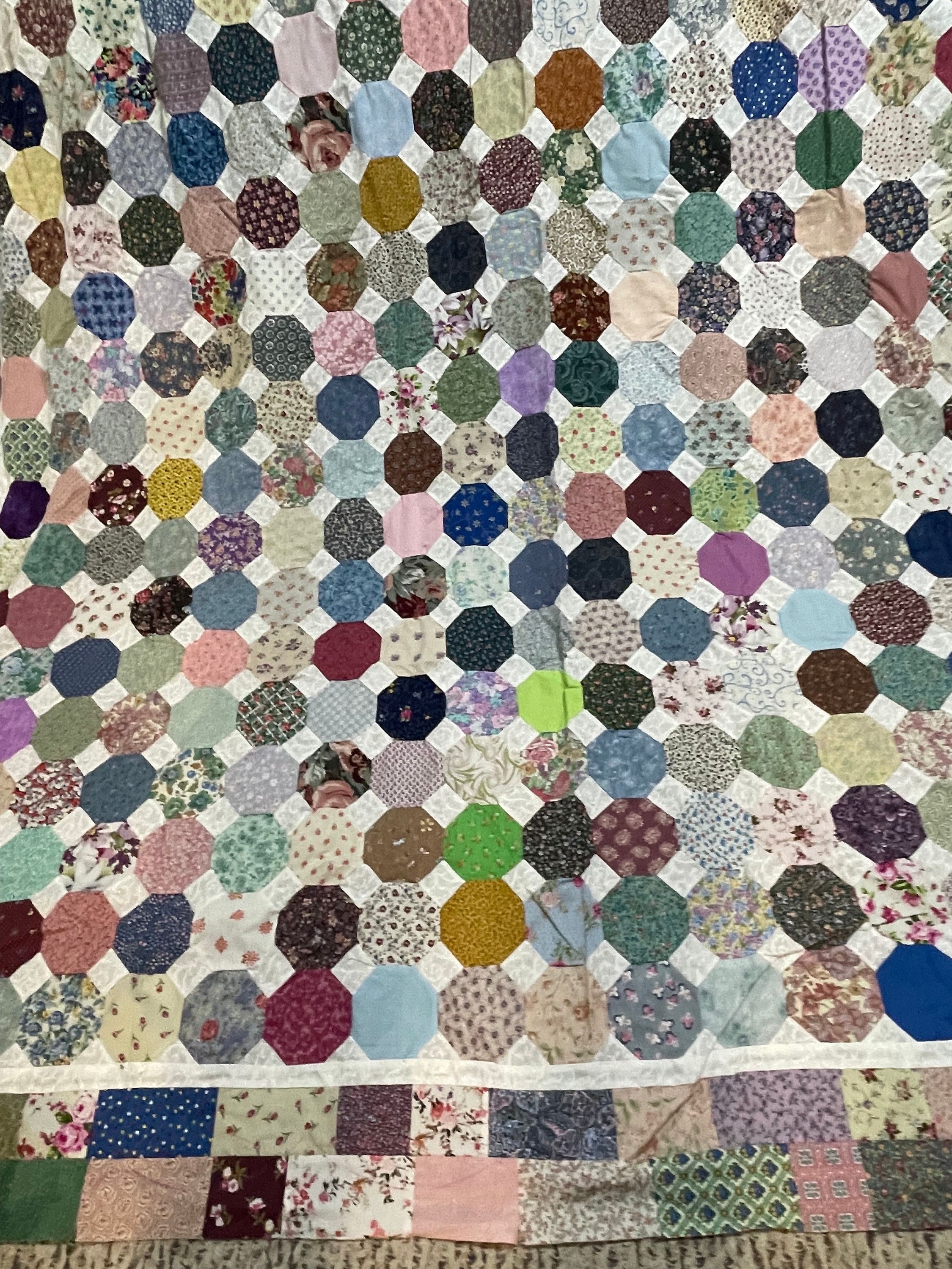 Ozark Cobblestone Quilt Top, Backing and Bindings. 91 X 108 Inches ...