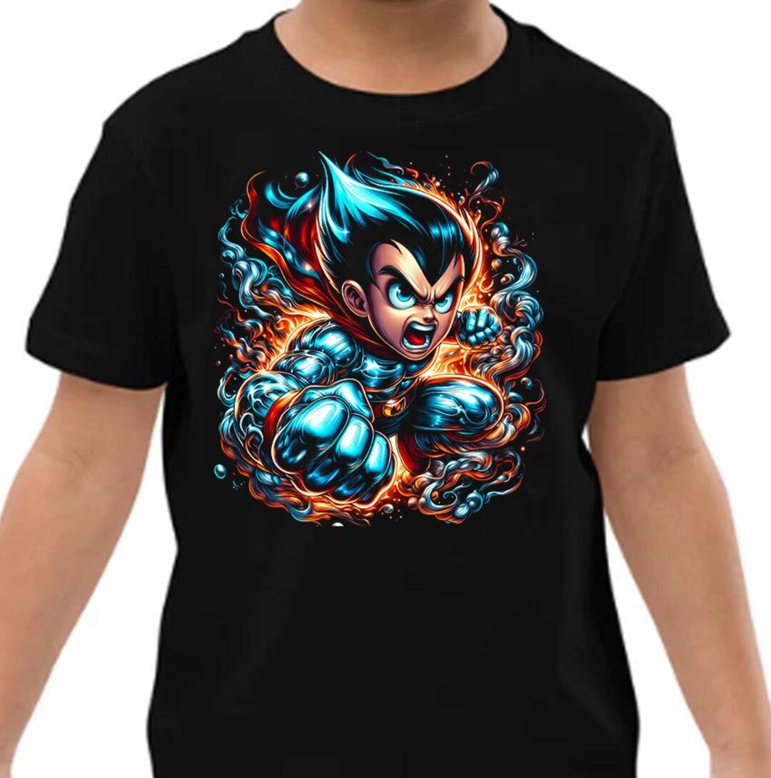 ASTRO BOY - Cyborg Boy Baby/toddler/kids Black T-shirt - 100% Cotton ...