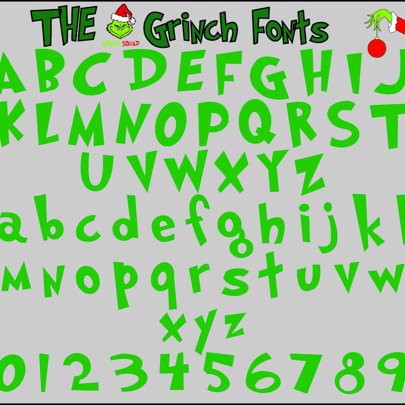 Grinch Letters - Etsy