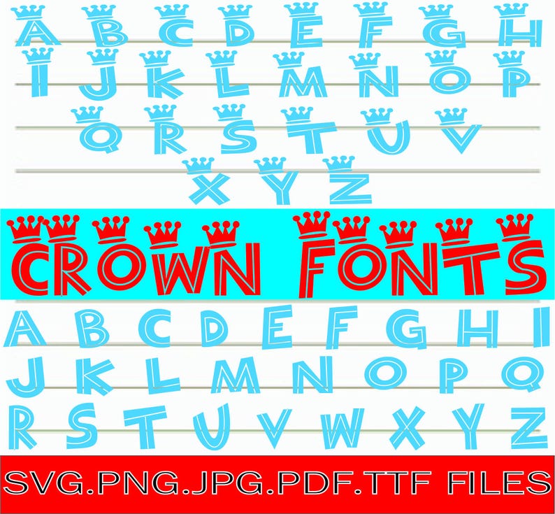 Crown Font Western Letters Font SVG, Crown Font Western Letters Font ...