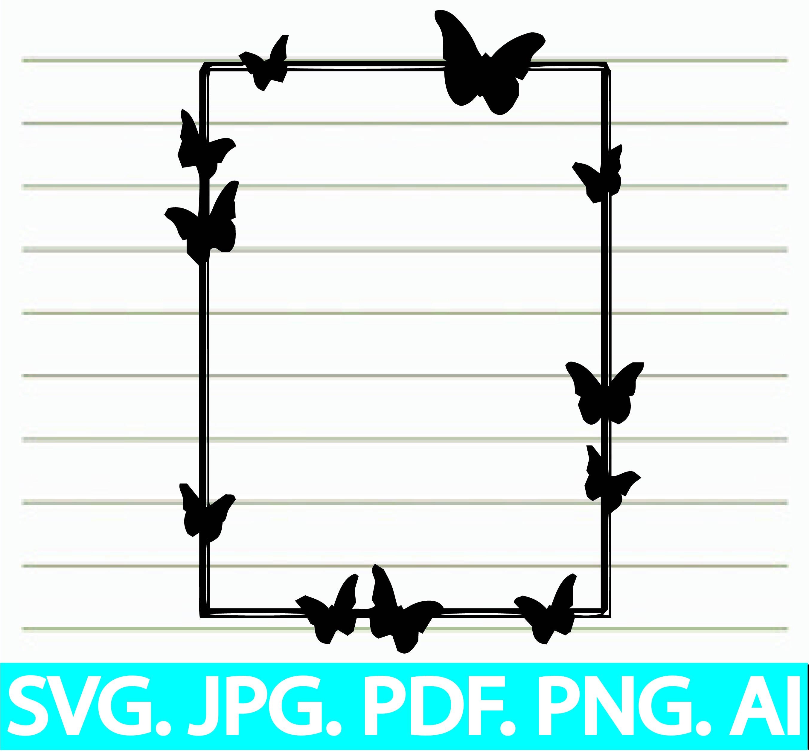 Decorative Frame SVG | Rectangle Frame Svg | Floral Border Svg ...