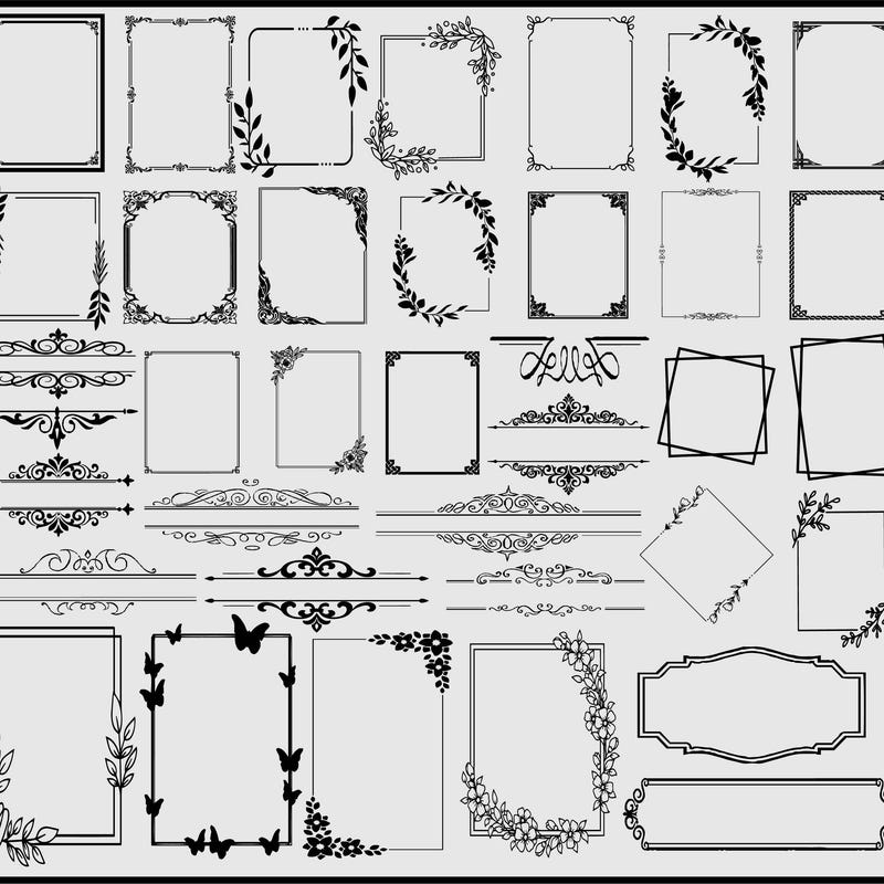 Vintage Floral Vector Art - Etsy