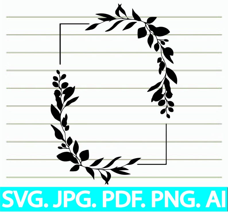 Decorative Frame SVG | Rectangle Frame Svg | Floral Border Svg ...