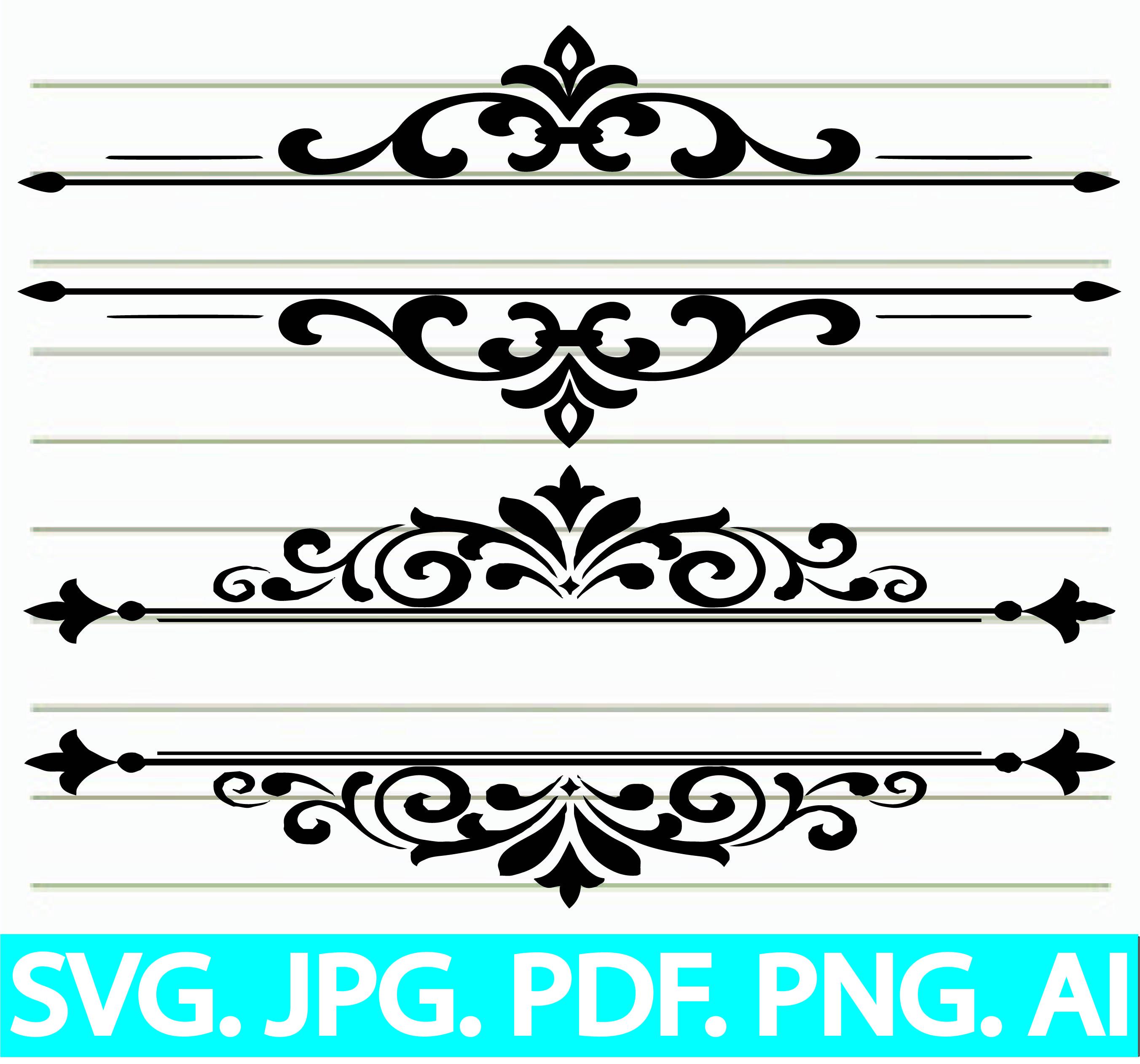 Decorative Frame SVG | Rectangle Frame Svg | Floral Border Svg ...