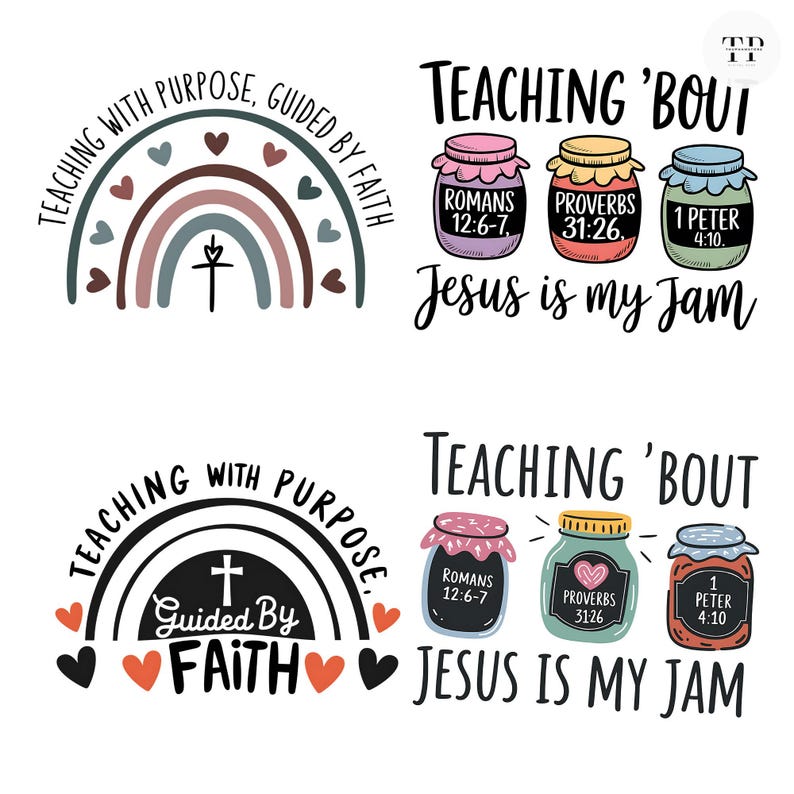 Christian Teacher PNG Bundle, Rain Bow Cross Png, Christian Gift Png ...