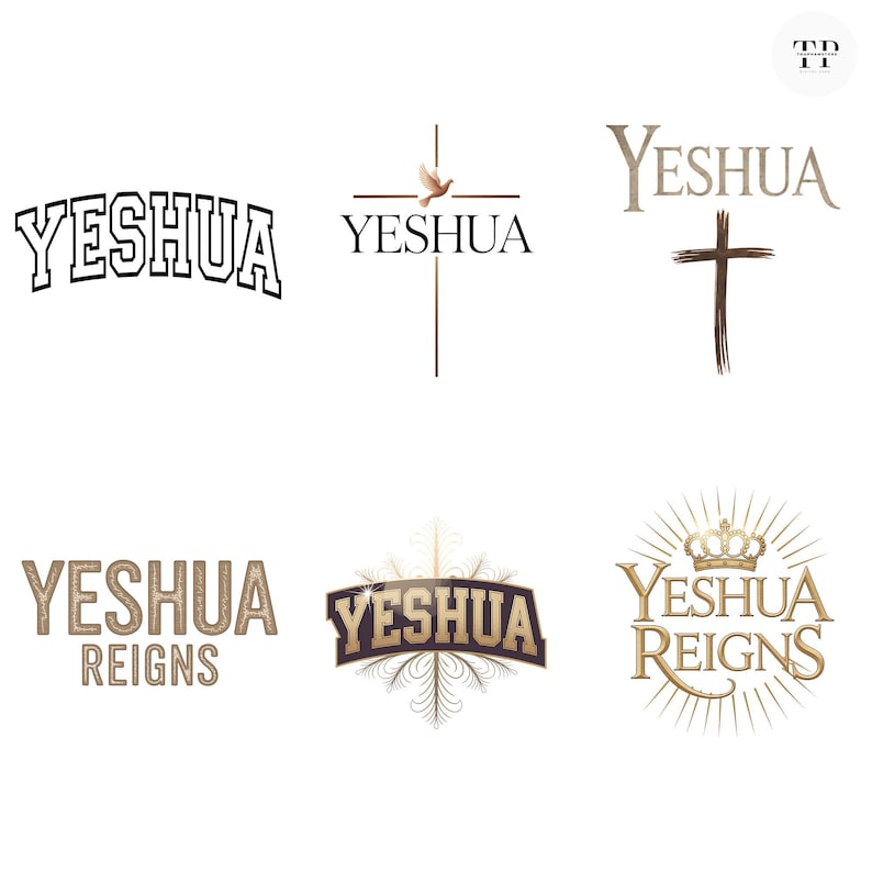 Yeshua PNG Bundle, Jesus Cross Png, Crown Png, Yeshua Reigns Png ...
