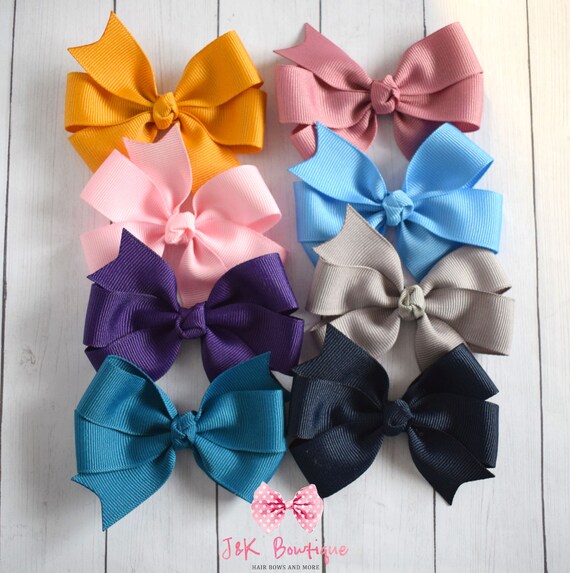 Pack Of 6pcs Hair Bows Ties For Girls Women French Bow Hair