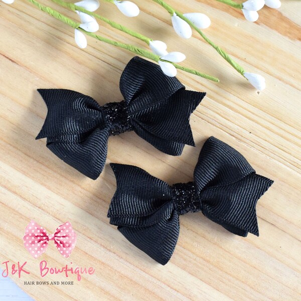 Small Black Bow - Etsy