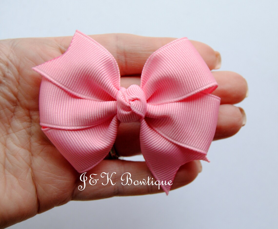 Basic hair bow Solid color hair bow You pick one hair clip | Etsy