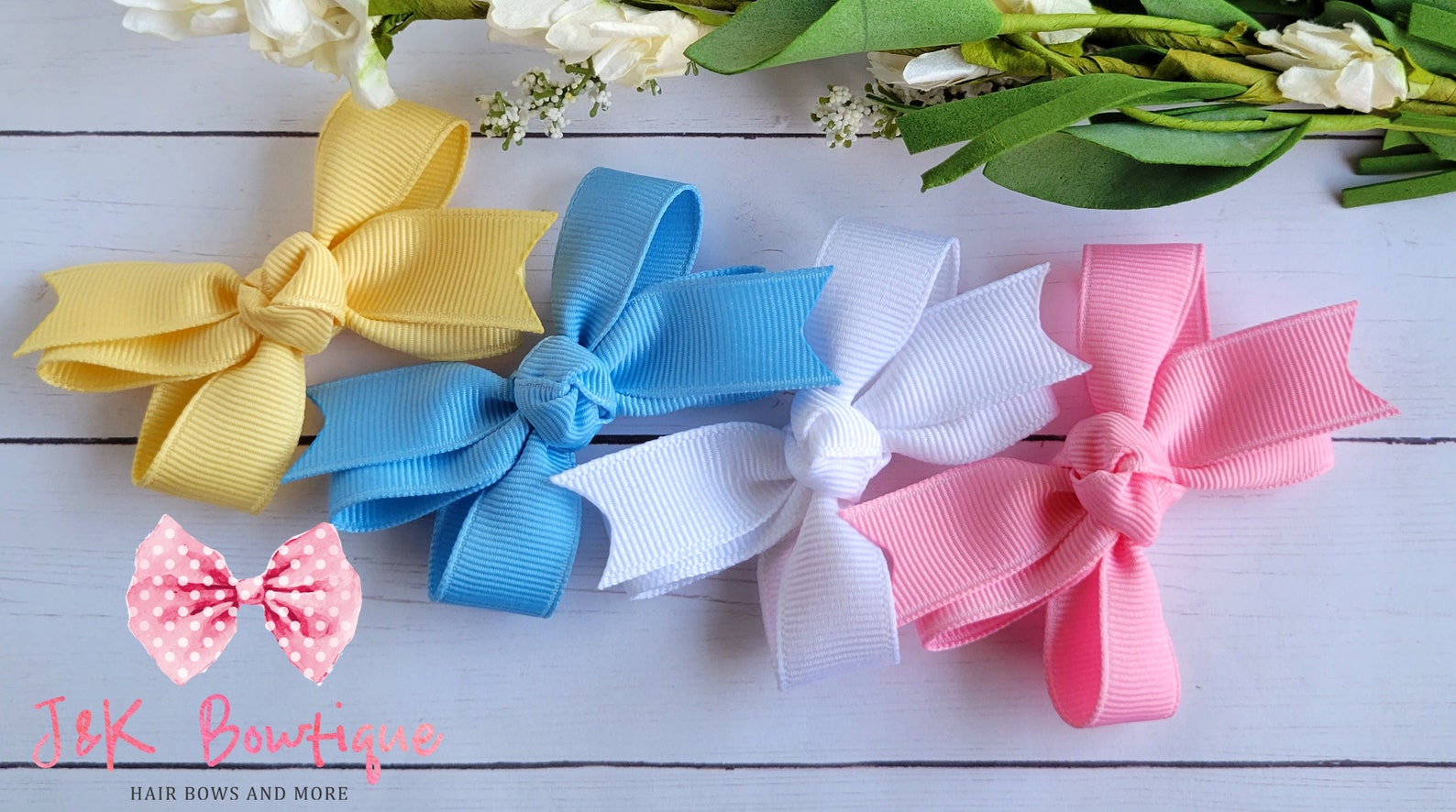 Rainbow Basic Hair Bows Solid Color Hair Bows Hair Bows - Etsy