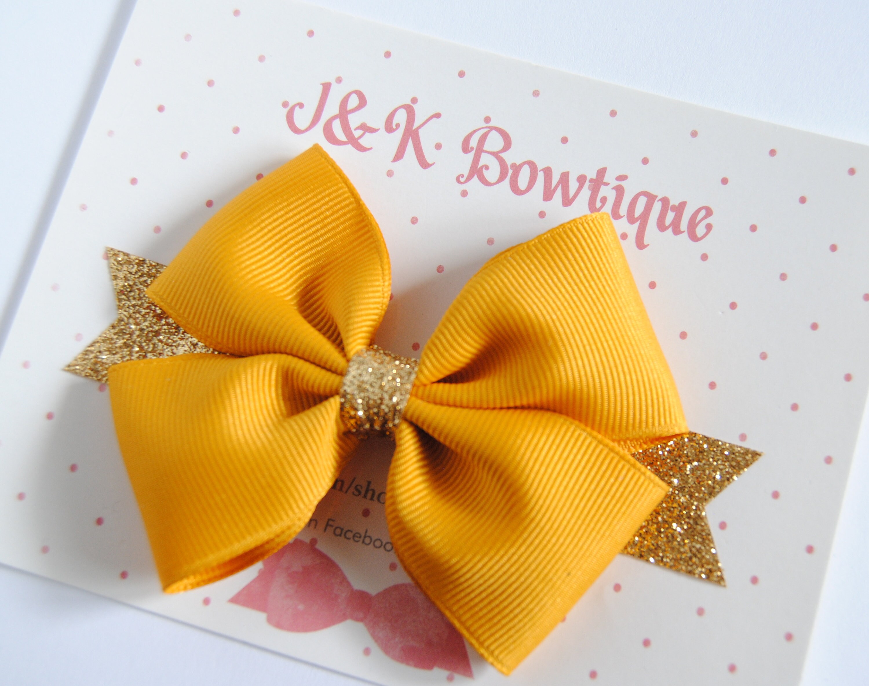 Mustard hair bow mustard and gold large hair bow big mustard | Etsy