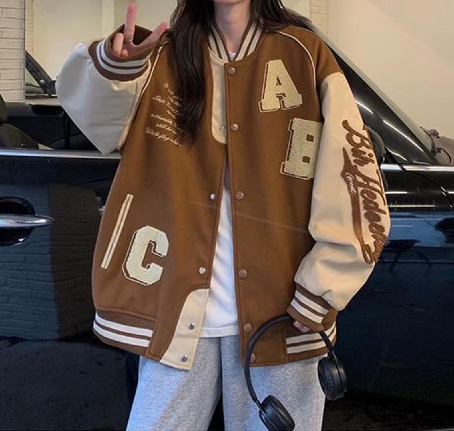 Varsity Leather Jacket | Varsity Letterman Jacket | Unisex Varsity ...