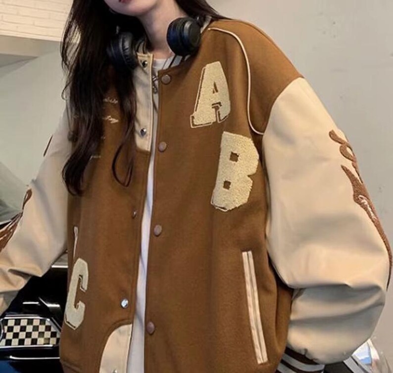 Varsity Leather Jacket | Varsity Letterman Jacket | Unisex Varsity ...