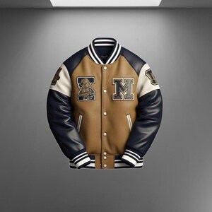 Detroit Varsity Jacket | Varsity Leather Jacket | Bomber Jacket ...