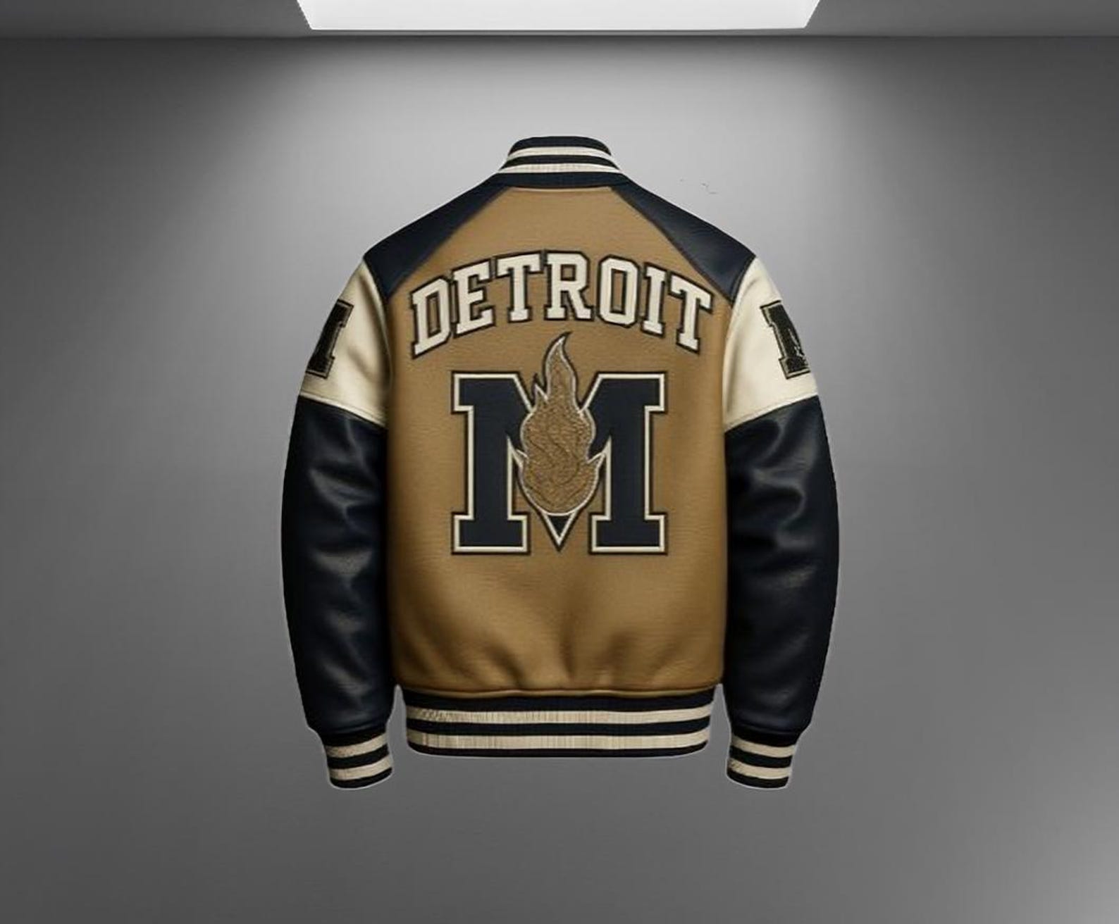 Detroit Varsity Jacket | Varsity Leather Jacket | Bomber Jacket ...