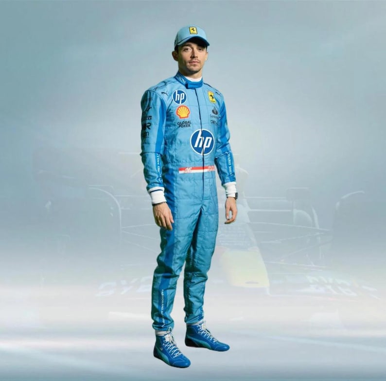 F1 Ferrari HP 2024 Miami Grand Prix Go Kart Racing Suit Free Gift ...