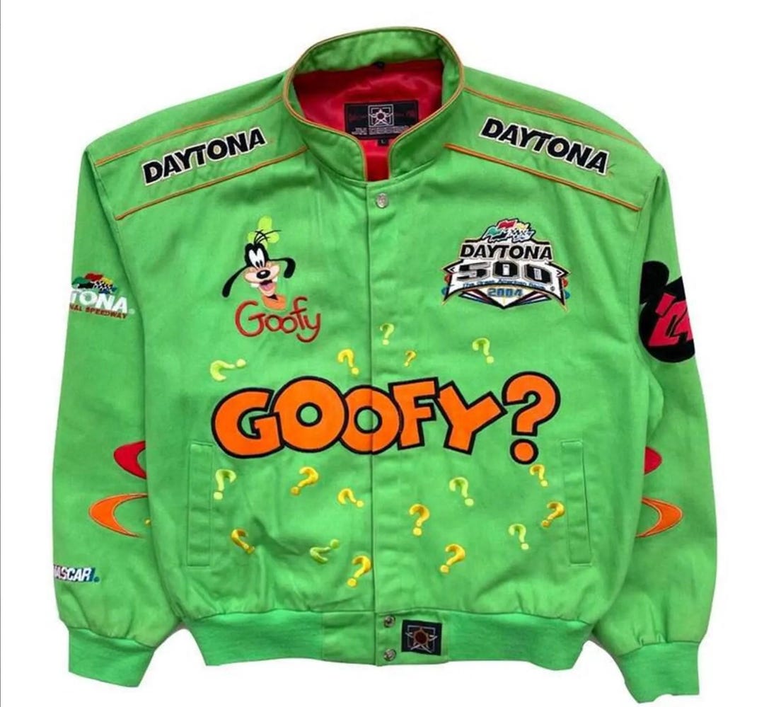 Goofy Racing Jacket | Daytona 500 Inspired Bomber Jacket | Sublimated ...