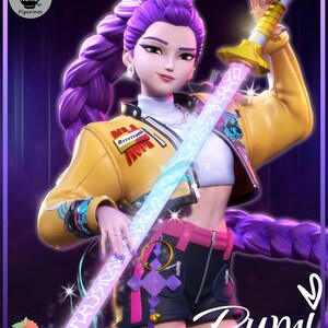 Rumi (kpop Demon Hunters) V2 — Resin Figure — 1/8 to 1/4 - Etsy Australia