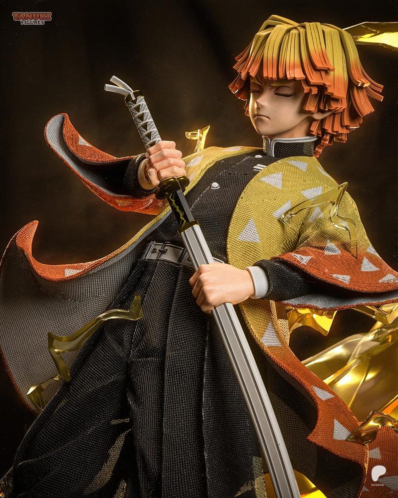 Zenitsu Agatsuma (demon Slayer) — Resin Figure — 1/8, 1/6 and 1/4 - Etsy