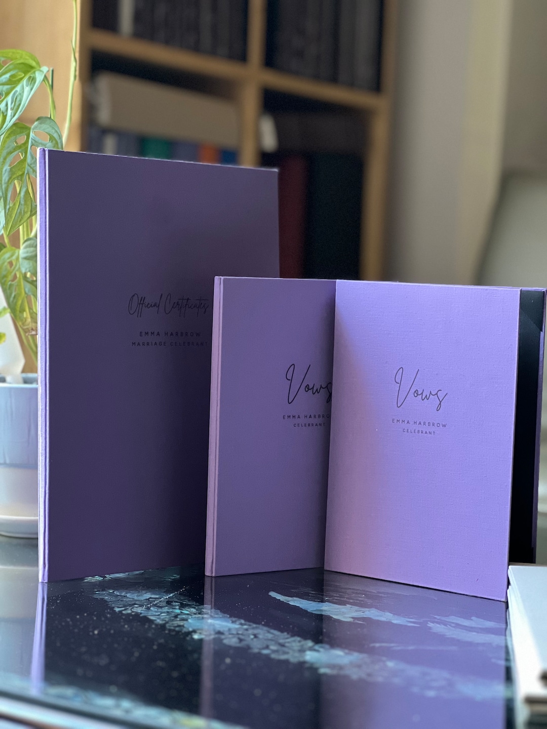 Wedding Celebrant Folder A4 Vow Card Folder A5 - Etsy Australia