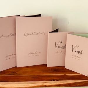 Wedding Celebrant Folder A4 Vow Card Folder A5 - Etsy Australia