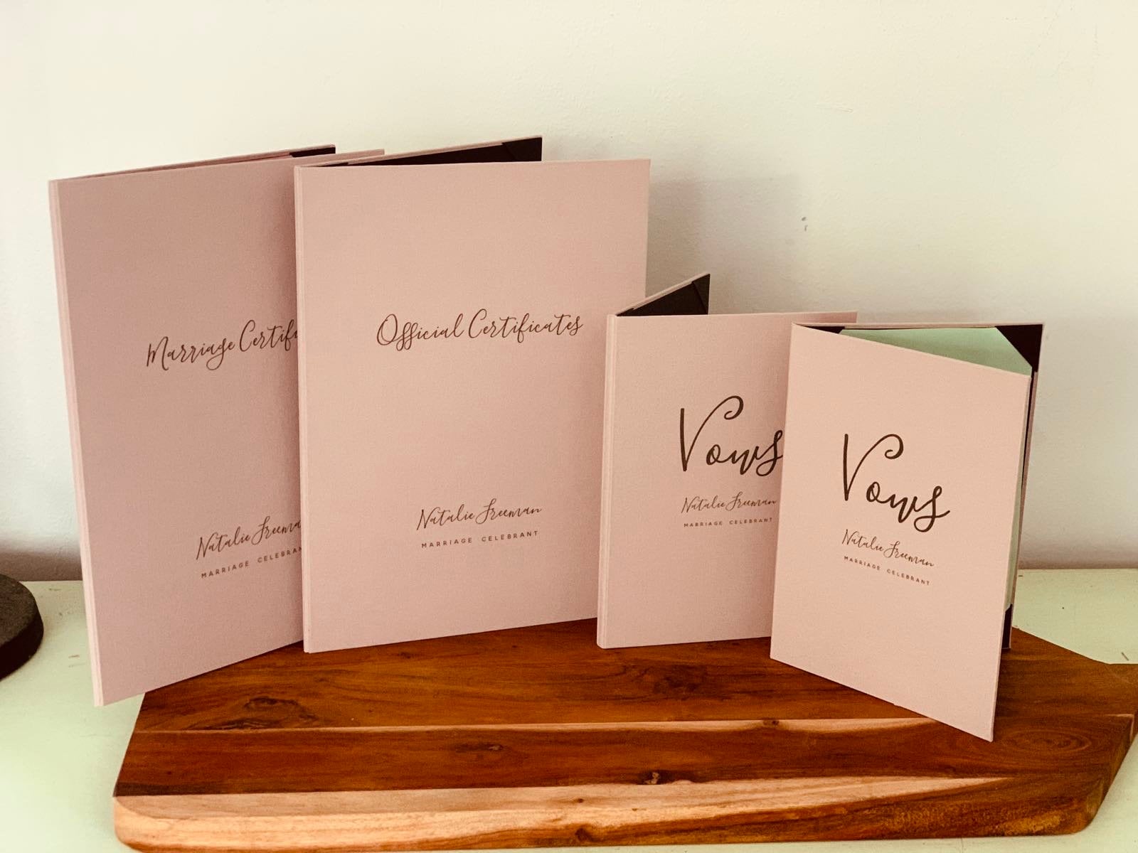 Wedding Celebrant Folder A4 Vow Card Folder A5 - Etsy Australia