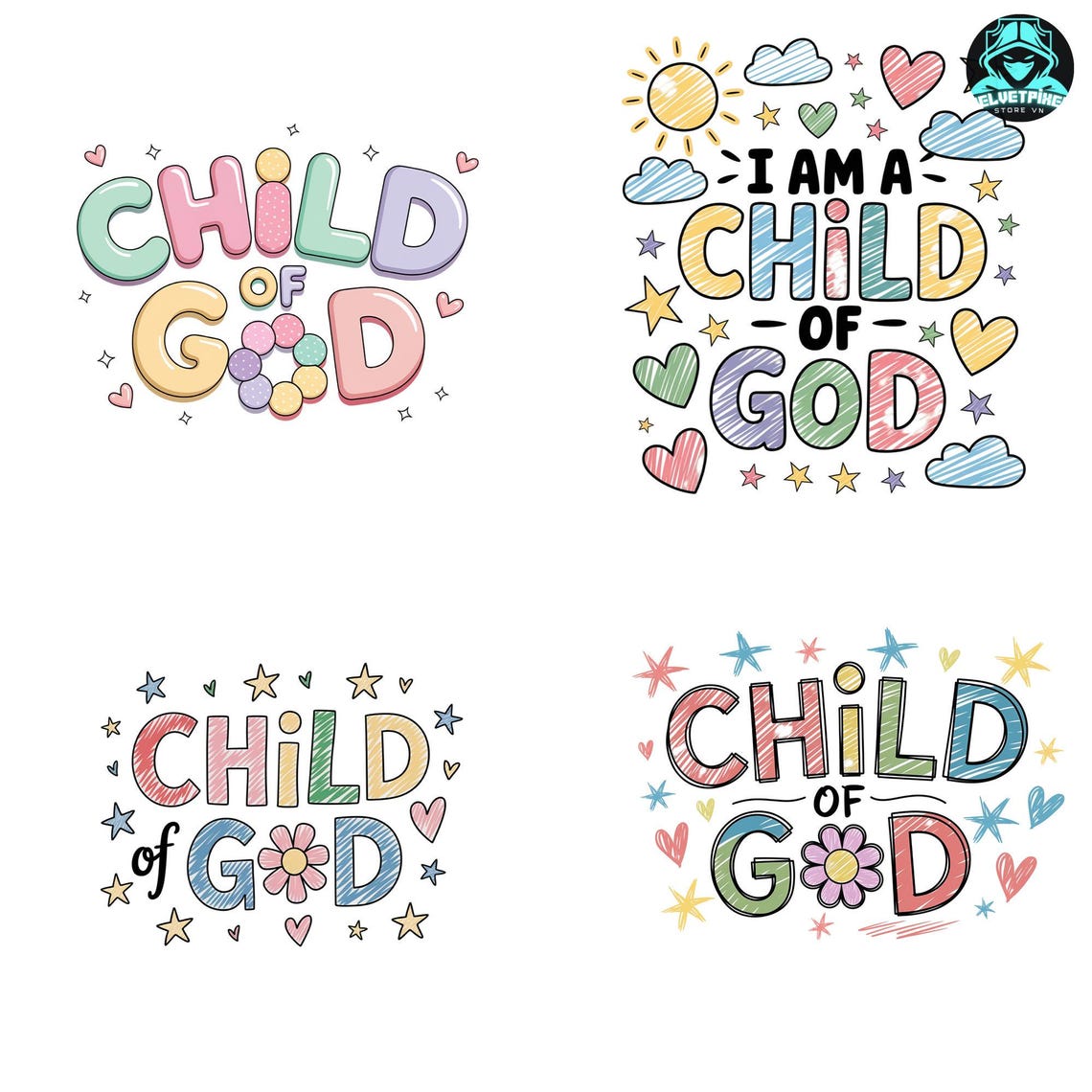 God Lover PNG, Child of God Png Bundle, Baptism Png, Bible Verse Png ...
