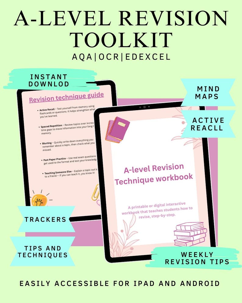 A-level Study Toolkit | Boost Grades With Smart Revision Methods - Etsy UK
