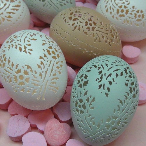 Hand-carved Victorian Lace Egg: an Anytime Valentine Made to - Etsy