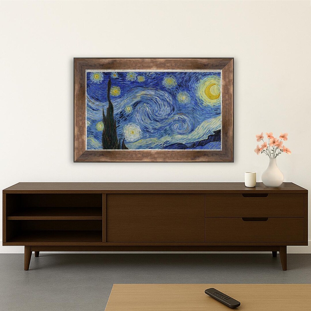 Rustic Bronze Maple Frame – Warm Vintage Finish for Samsung the Frame ...