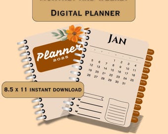 2025 DIGITAL PLANNER All in One - Etsy