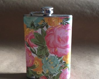 Floral flask | Etsy