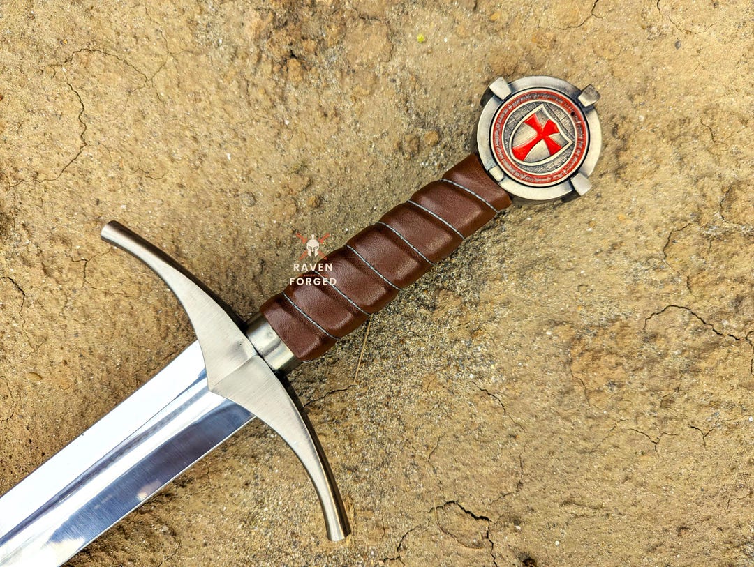 The Accolade Sword of Knights Templar, Handmade Knights Templar Sword ...