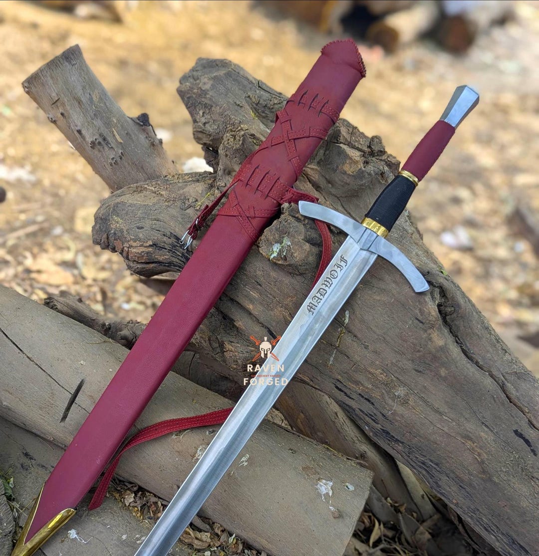 Medieval Knights Sword Replica, Handmade Long Sword, Hand Forged Custom ...