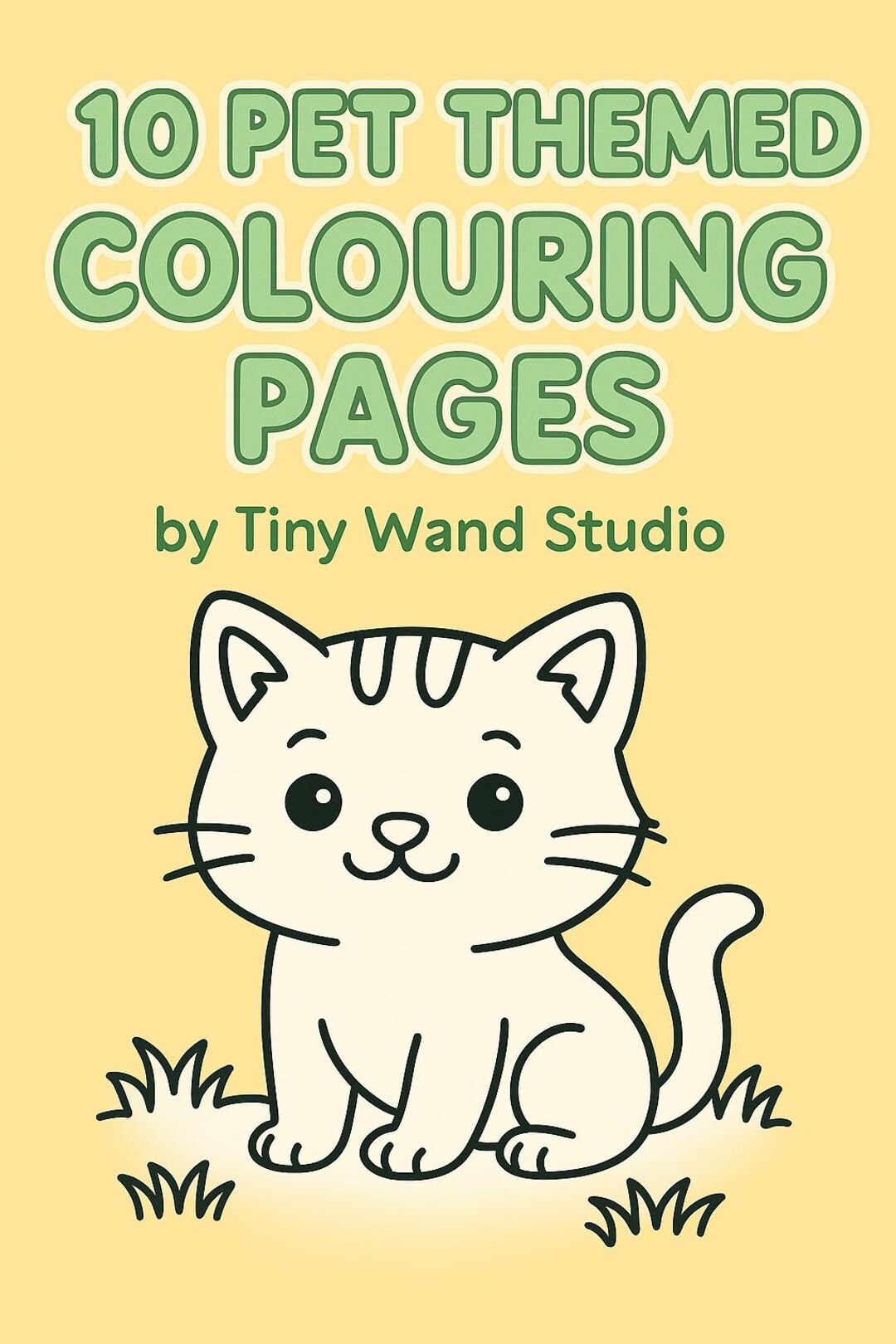 10 Pet Themed Colouring Pages for Kids | Printable A4 PDF | Cute Animal ...
