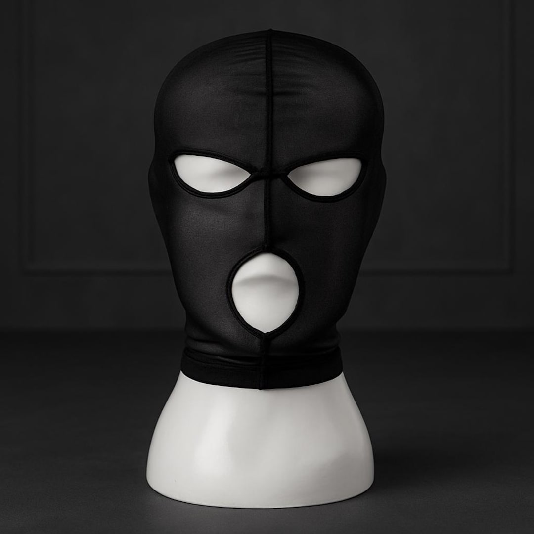 Lace Rave Mask – Gothic Balaclava Face Cover for Cosplay, Festival ...