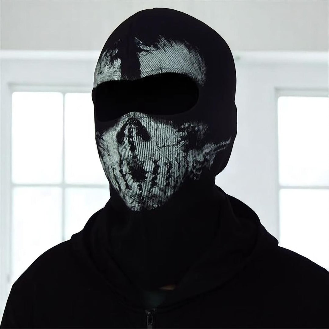 Skull Face Motorcycle Mask – Windproof Skeleton Ghost Headwear for ...