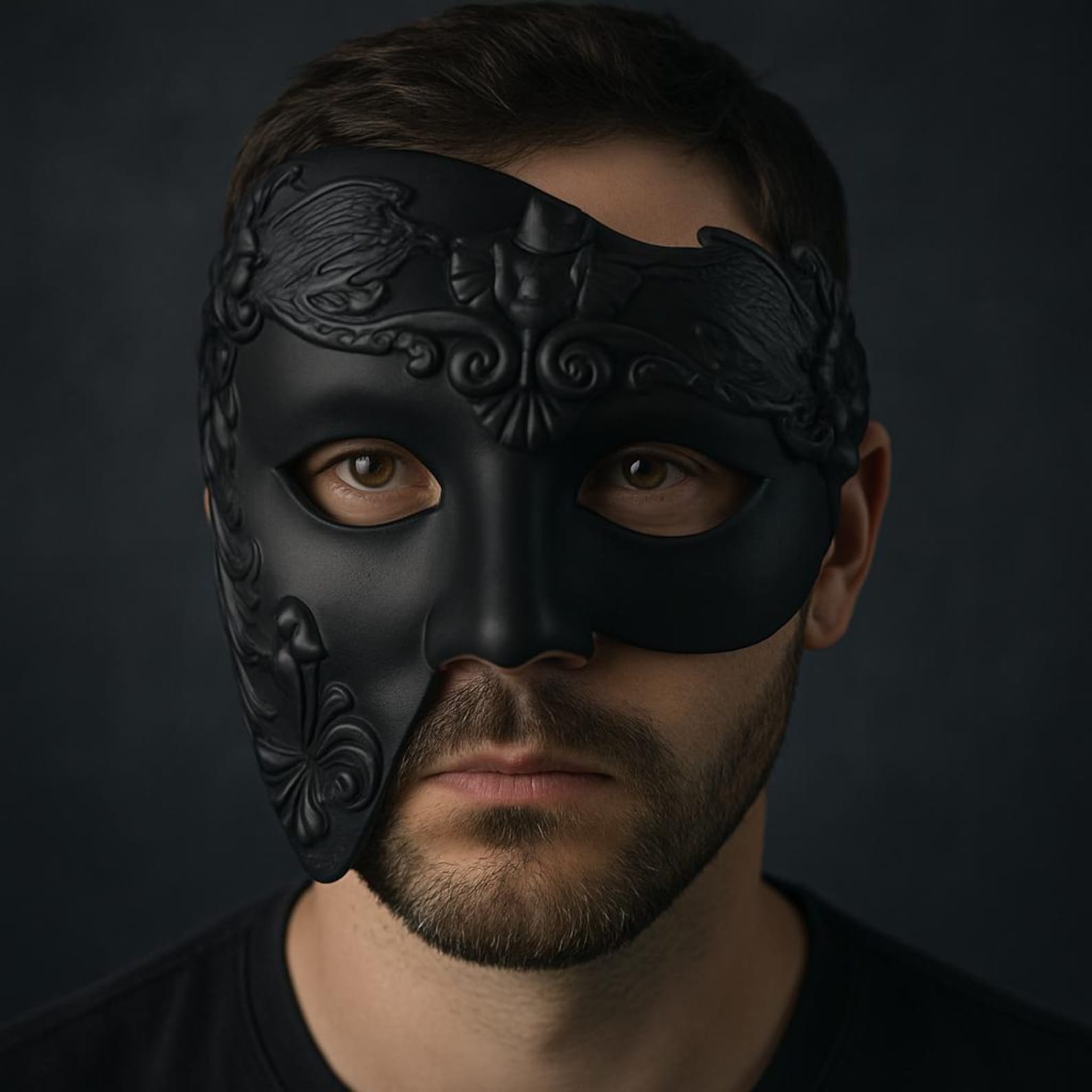 Roman Greek Warrior Mask – Lightweight Plastic Costume Face Cover for ...