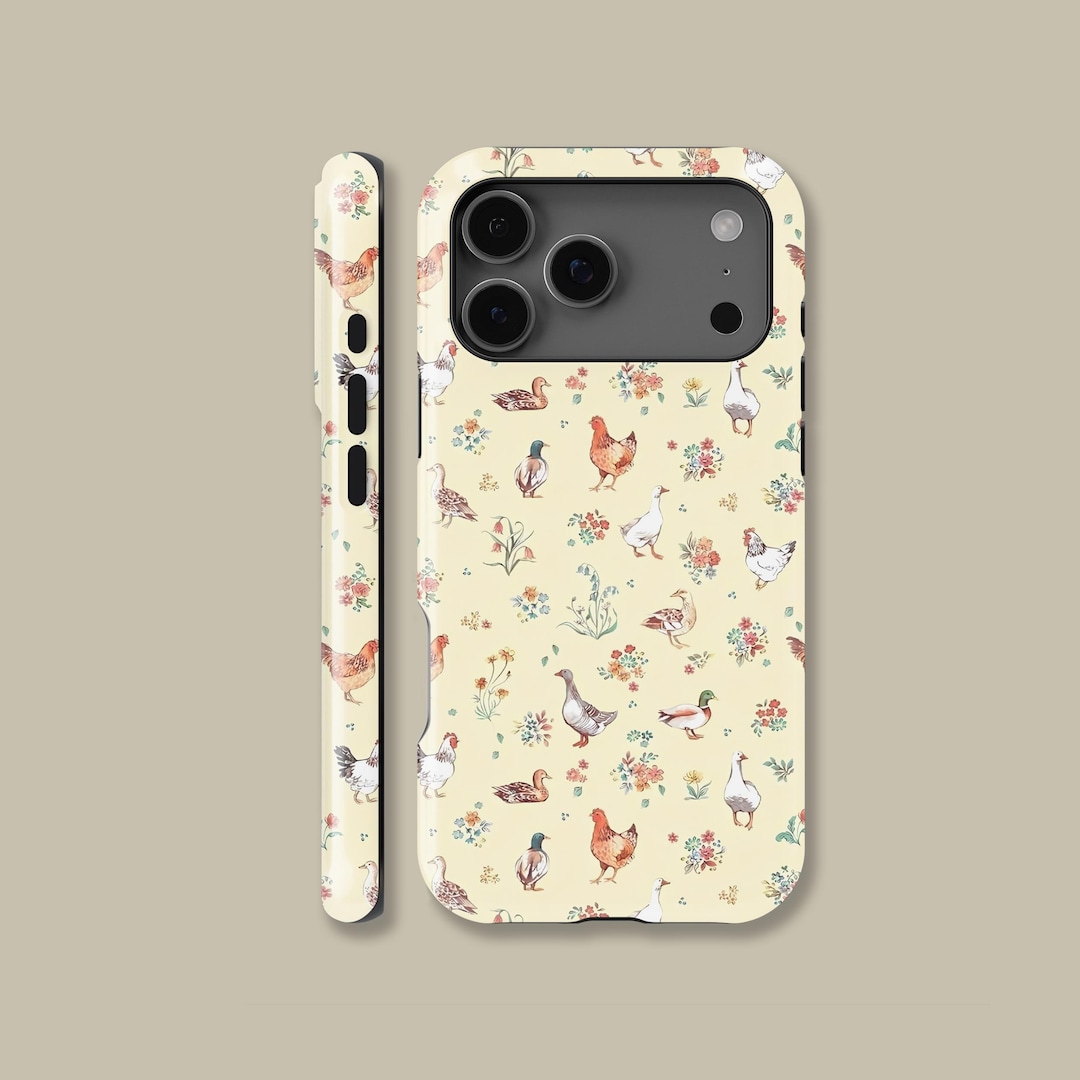 Farm Animal Floral Design Magsafe Phone Case for iPhone 17 16 15 14 13 ...