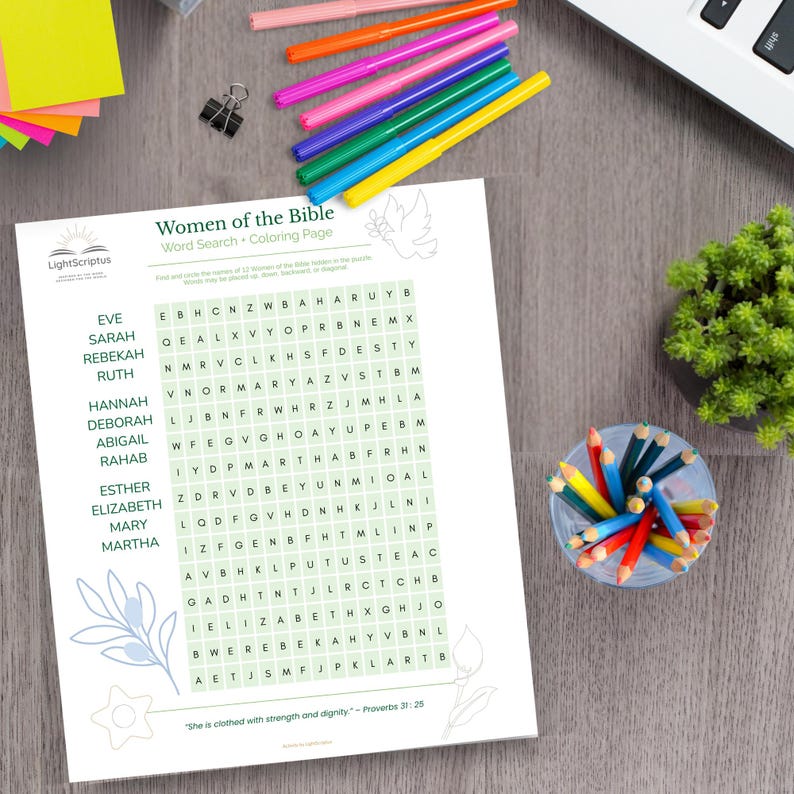 Women of the Bible Heroes Activity Bundle: Bible Worksheets and ...