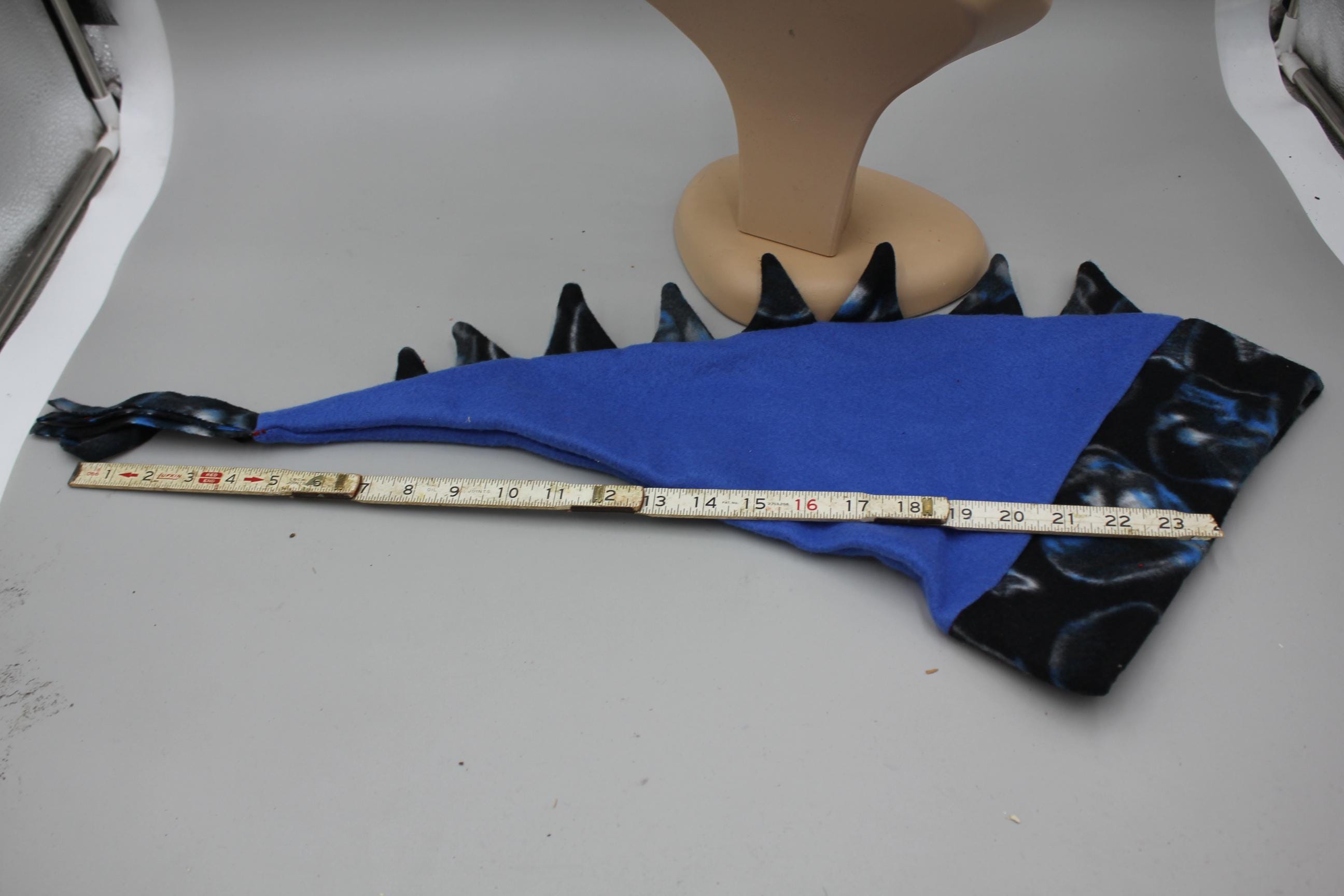 Dragon Dinosaur Tail Blue Black Skull Crossbone Pirate Winter Fleece ...