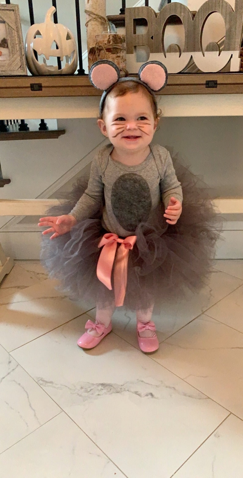 Mouse Outfit Halloween Mouse Costume Grey Mouse Tutu Grey | Etsy